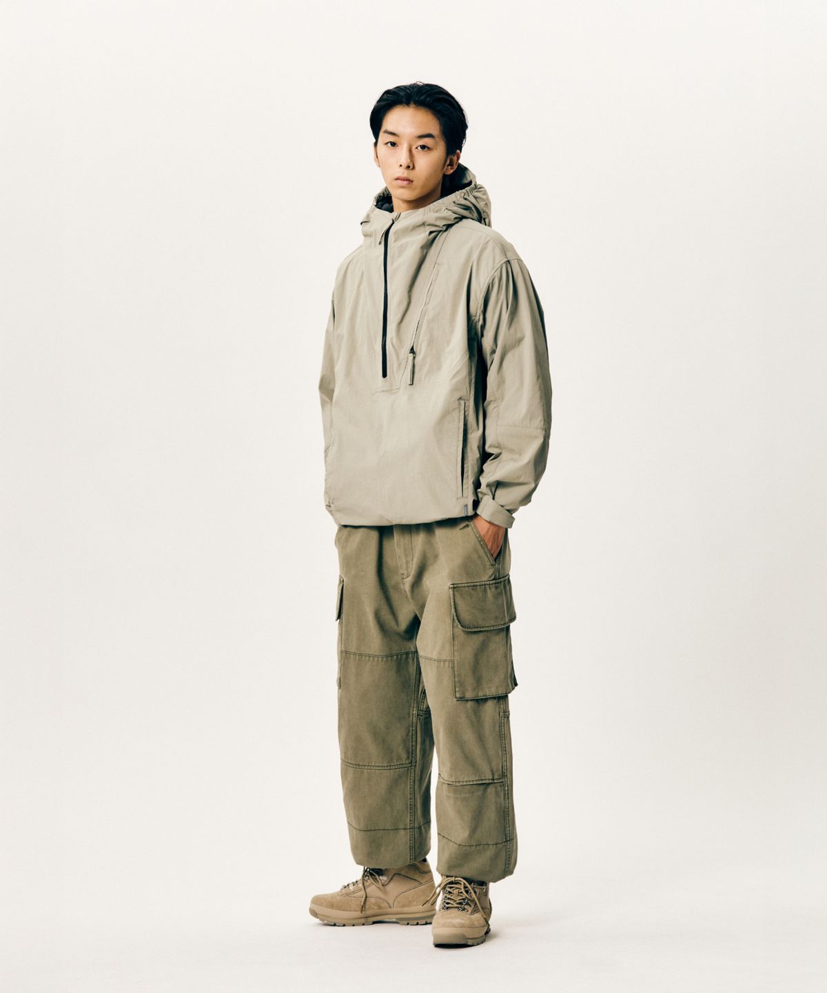 에스피오나지(ESPIONAGE) PCU Level 4 Pullover Jacket Stone Grey - 사이즈 & 후기 | 무신사