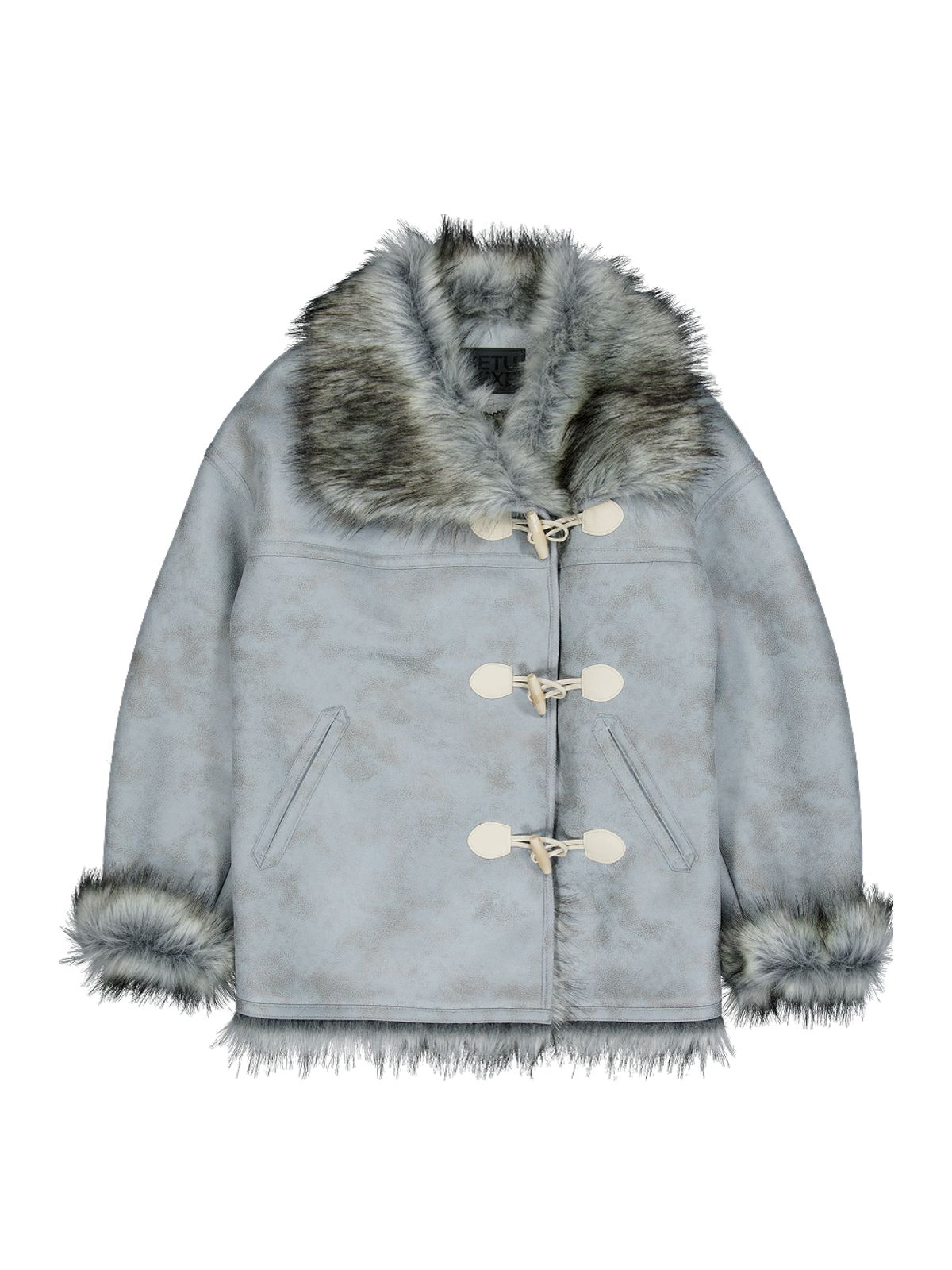 셋업이엑스이(SETUP-EXE) DUFFLE MUSTANG JACKET / BABY BLUE - 사이즈 & 후기 | 무신사
