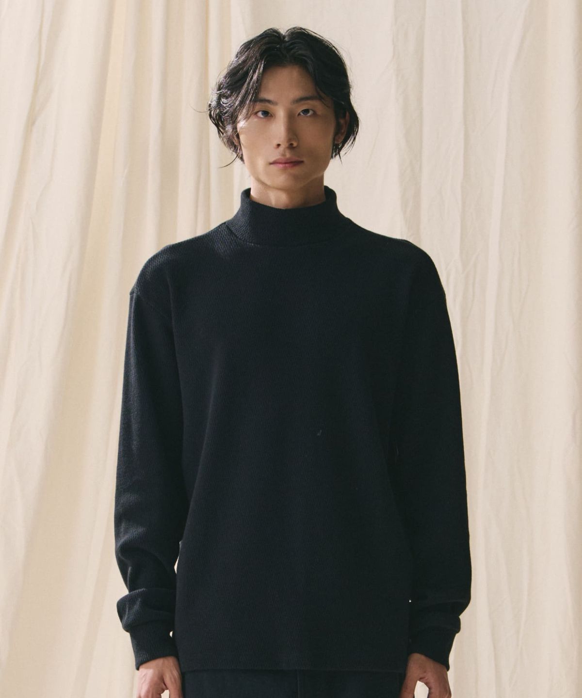 유니버셜 오버롤(UNIVERSAL OVERALL) U.O X SLICK AND EASY WAFFLE JOBS TEE BLACK ...